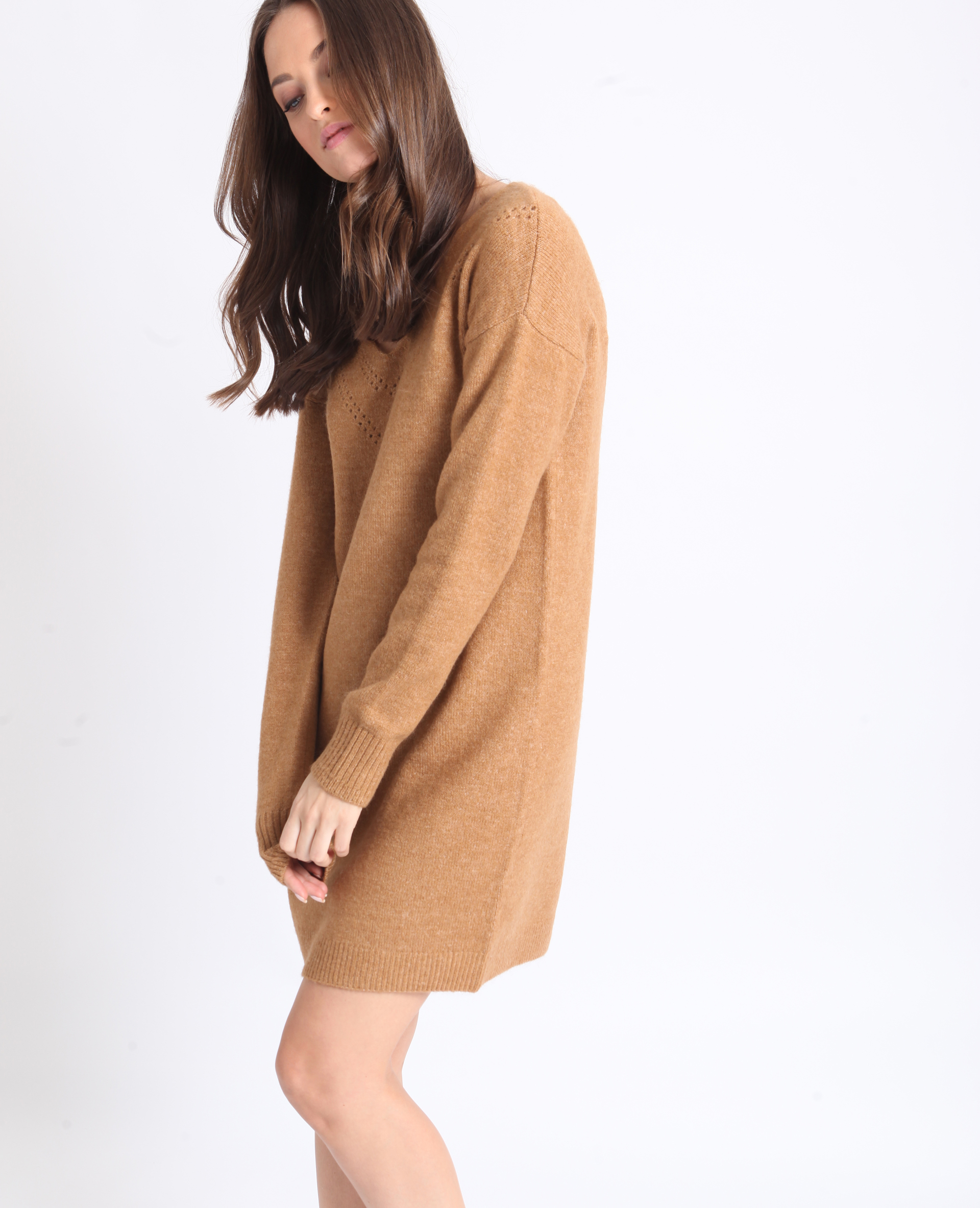 Robe pull à col V | Pimkie