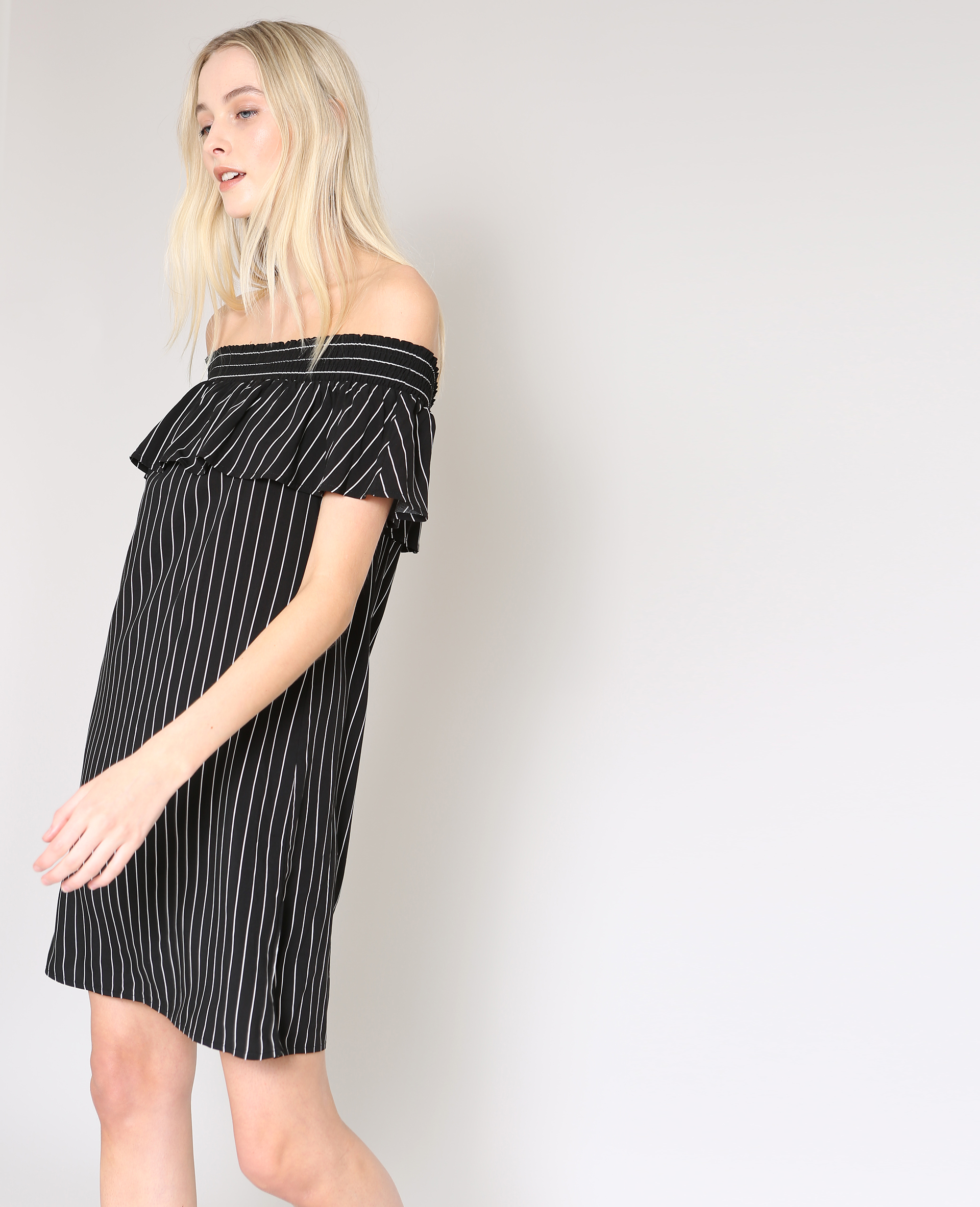 Robe col bardot | Pimkie