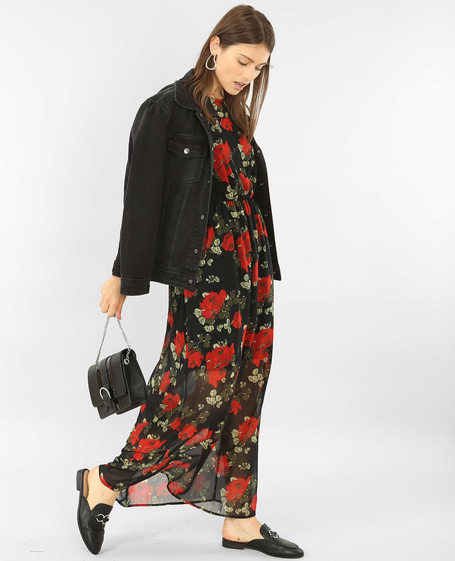 Robe longue en voile imprimée | Pimkie Robe longue en voile imprimée | Pimkie